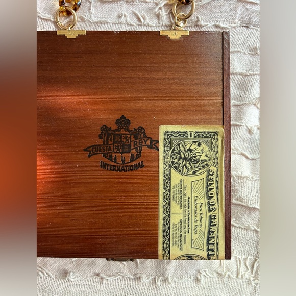Bags | Vintage Cigar Box Repurposed Into A Purse | Poshmark